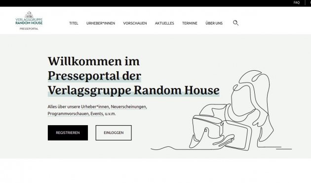 Verlagsgruppe Random House startet Presseportal
