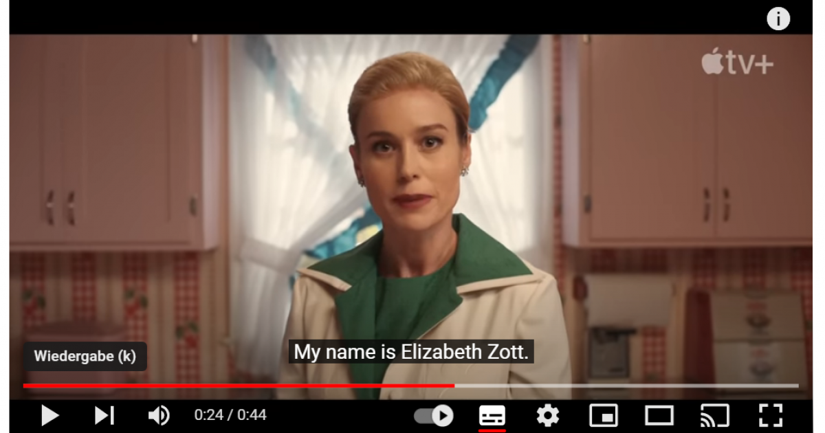 Brie Larson spielt Elizabeth Zott