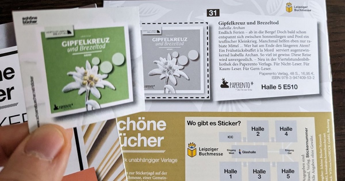 Sticker-Aktion lotst Leser über Leipziger Buchmesse