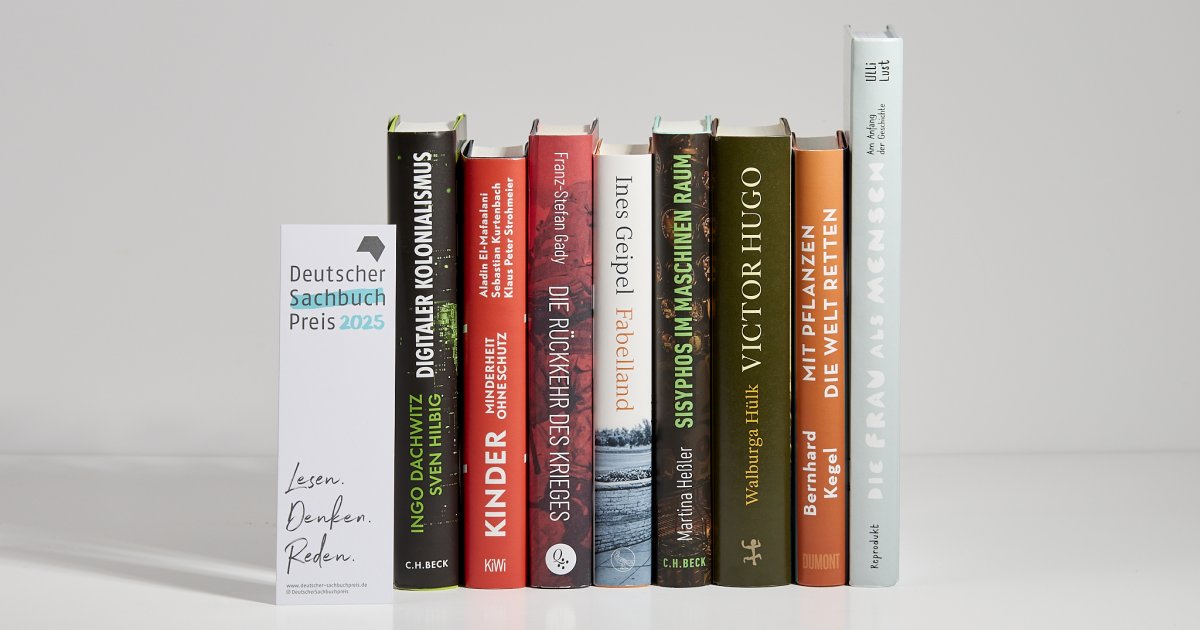 Deutscher Sachbuchpreis 2025: die nominierten Titel