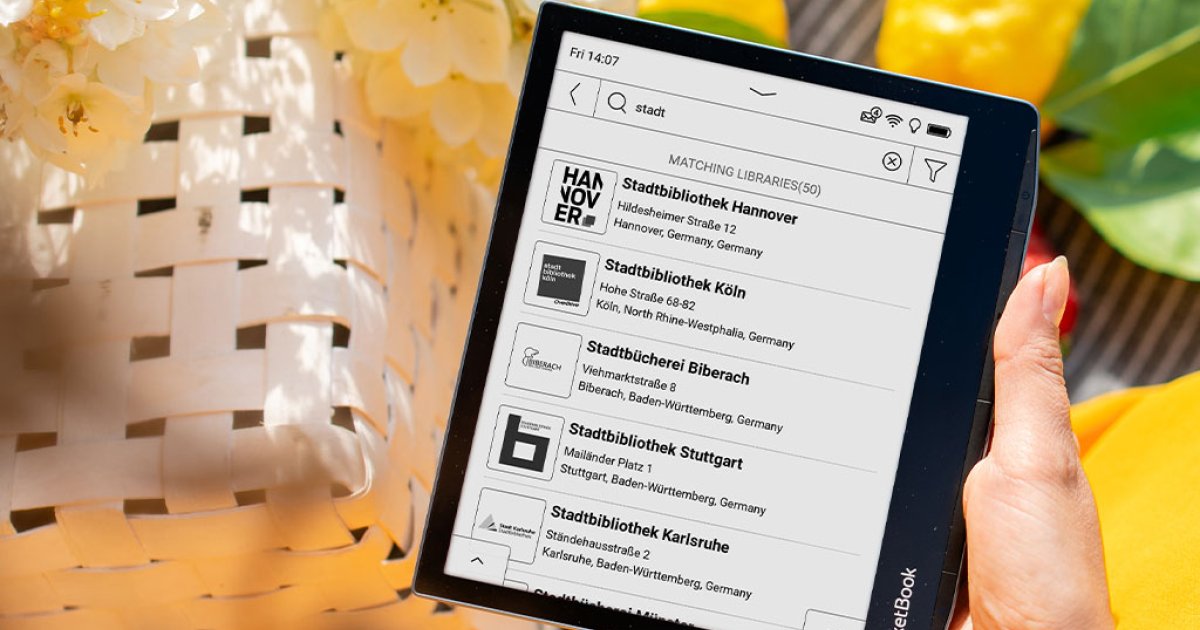 PocketBook bringt Libby auf E-Reader